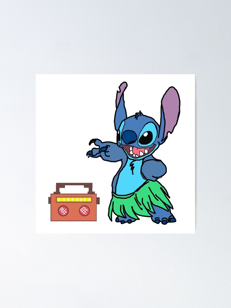 "stitch dancing" Poster for Sale by RNEdesign | Redbubble