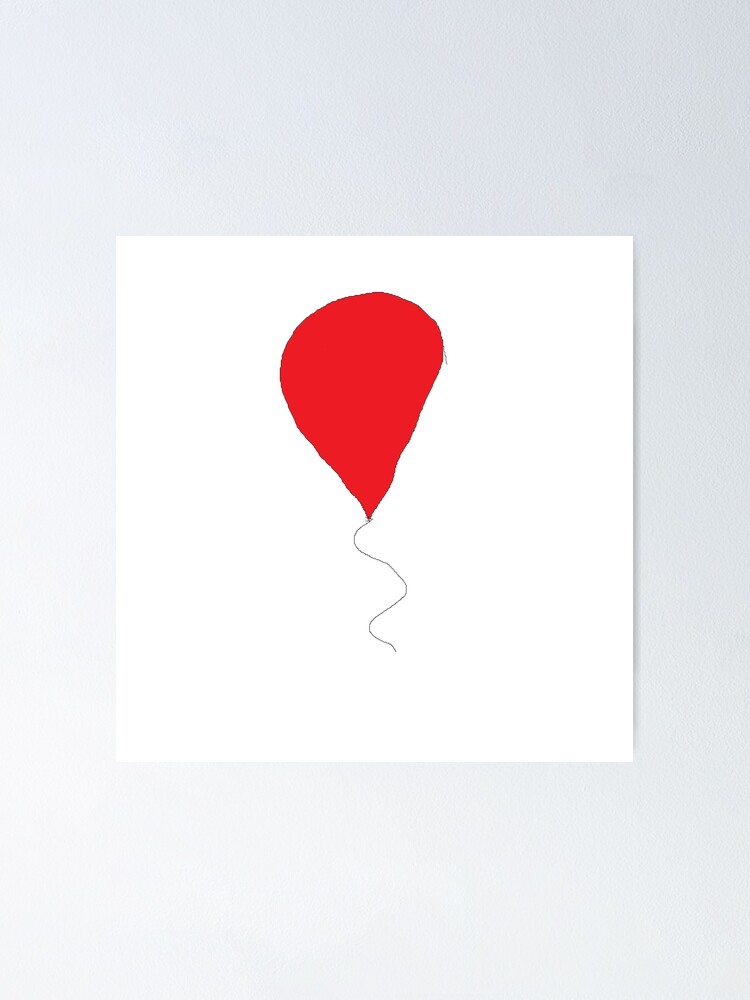 "Red Balloon" Poster for Sale by Madebyfire | Redbubble