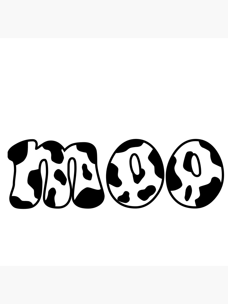 "Cow print moo" Canvas Print for Sale by BluAndCo | Redbubble