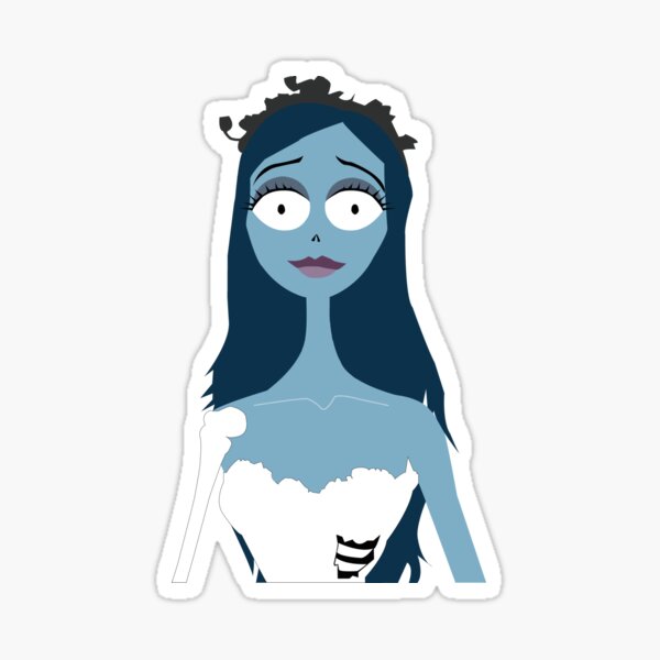 "Emily corpse bride sticker design" Sticker for Sale by MaMoAn | Redbubble