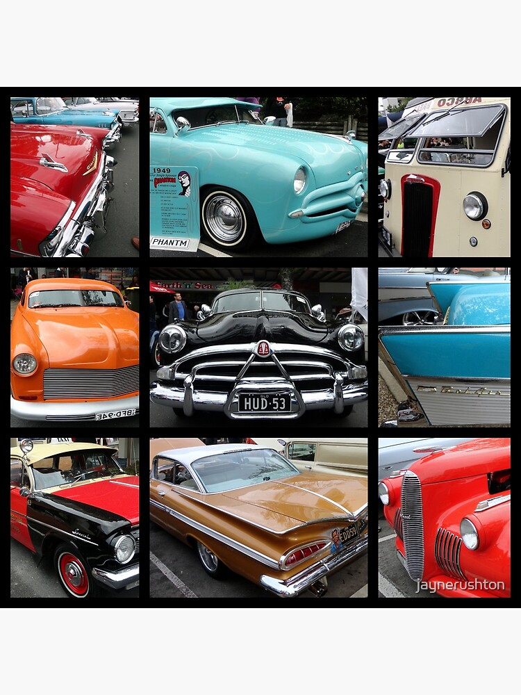 "Vintage car collage" Art Print by jaynerushton | Redbubble