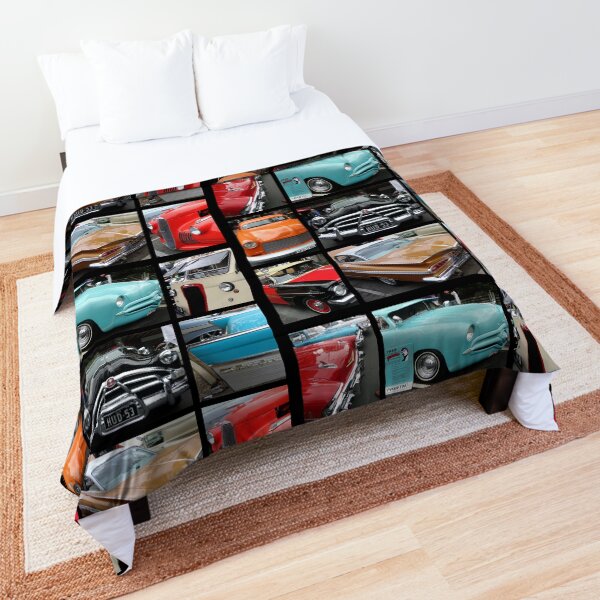 Colcha «Collage de coches antiguos» de jaynerushton | Redbubble