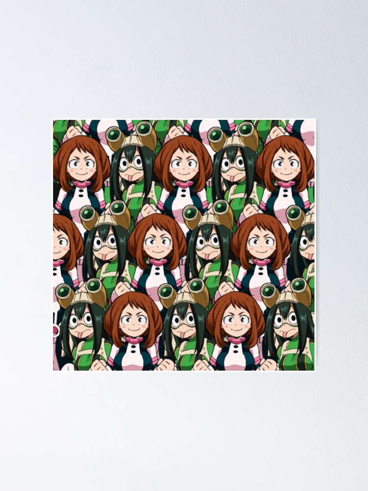 "Tsuyu Asui / Ochako Uraraka" Poster von raybound420 | Redbubble