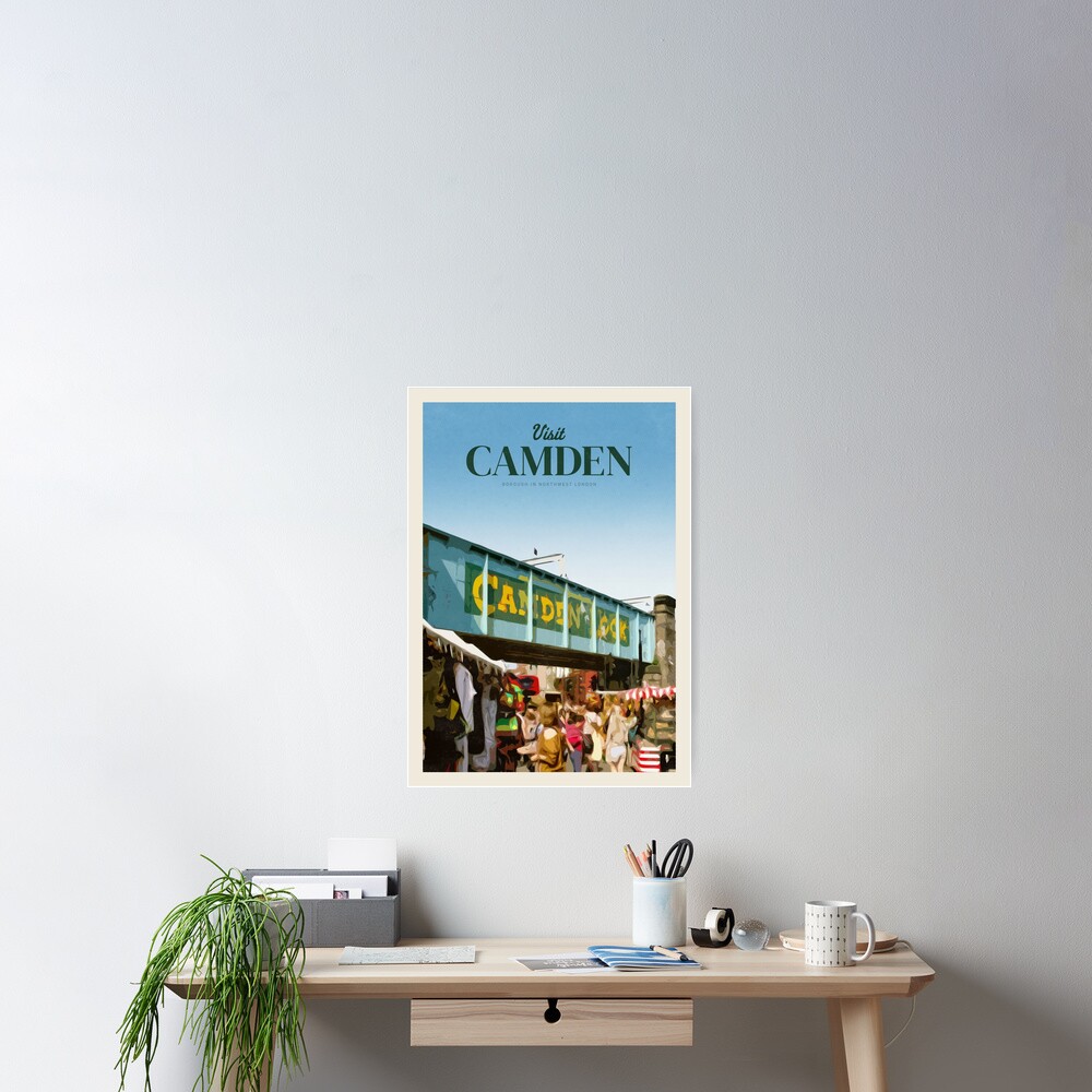 "Visit Camden" Poster by CallumGardiner | Redbubble