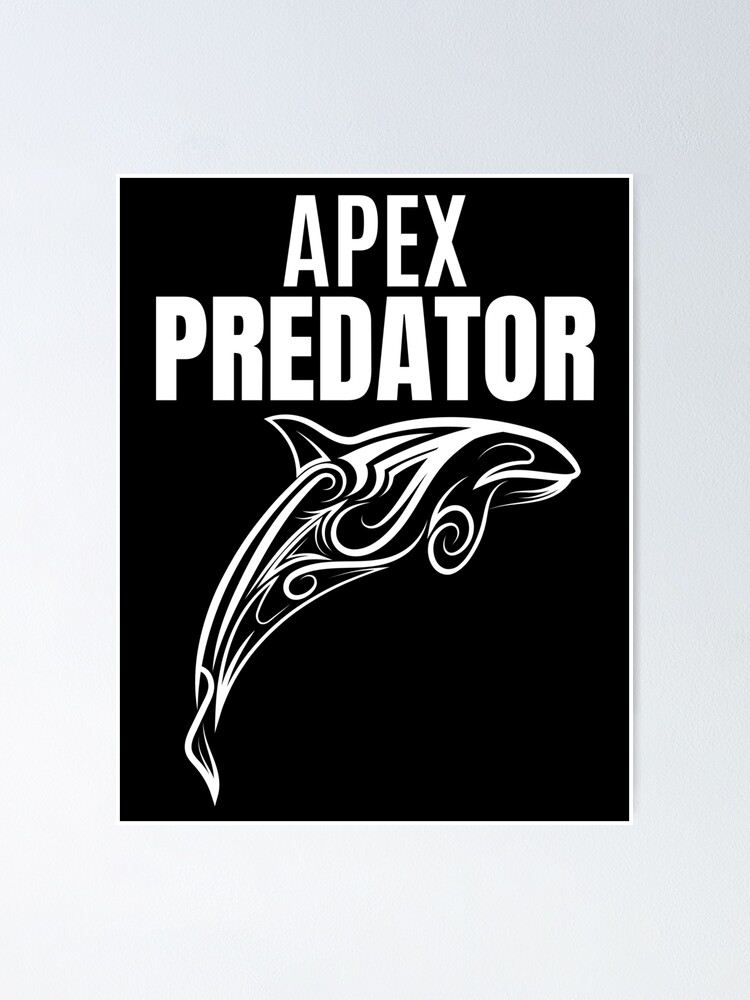 "Apex Predator - killer whale" Poster for Sale by RIVEofficial | Redbubble