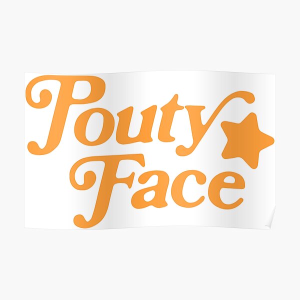 "Addison Rae Pouty Face Pastel Orange" Poster for Sale by cloudvity ...