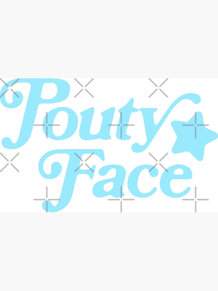 "Addison Rae Pouty Face Pastel Blue" Poster for Sale by cloudvity ...