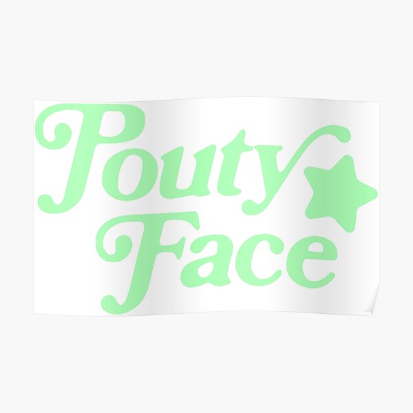 "Addison Rae Pouty Face Pastel Green" Poster by cloudvity | Redbubble