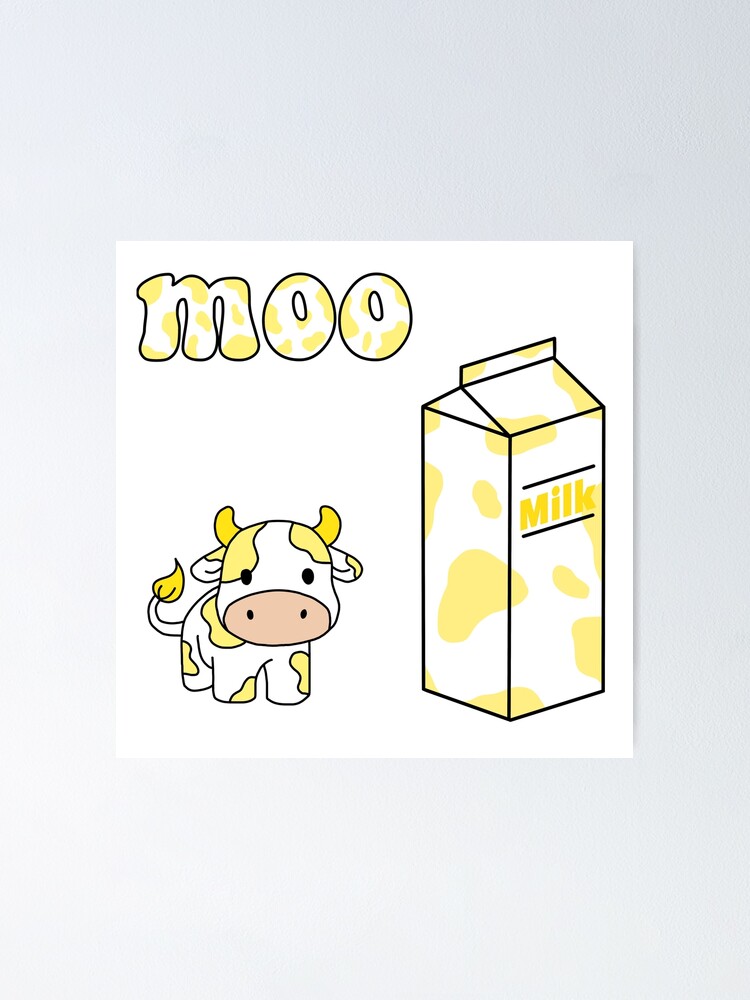 "Banana Cow print set " Poster by BluAndCo | Redbubble