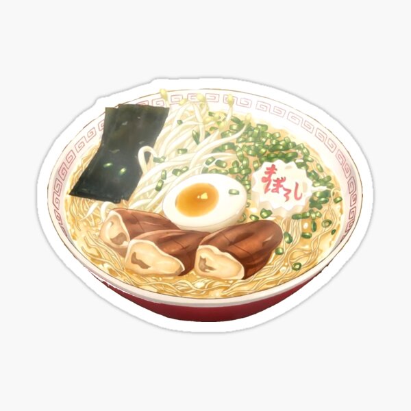 "Japanese anime food ramen" Sticker for Sale by S2Hdesigns | Redbubble