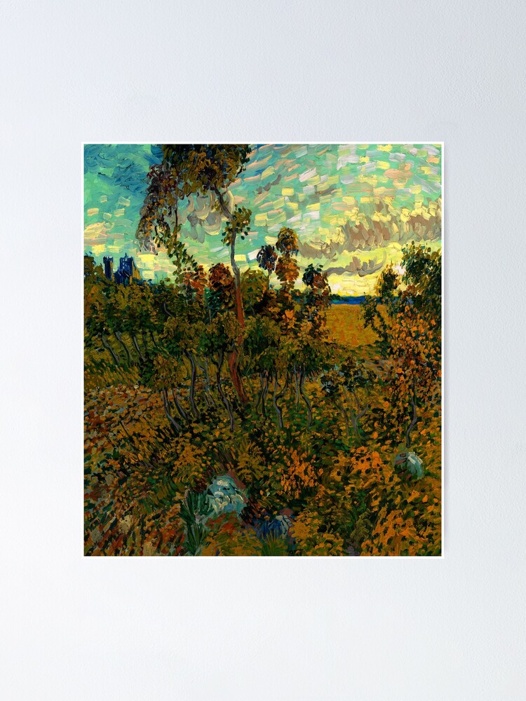 "Vincent van Gogh-Sunset at Montmajour" Poster for Sale by LexBauer ...