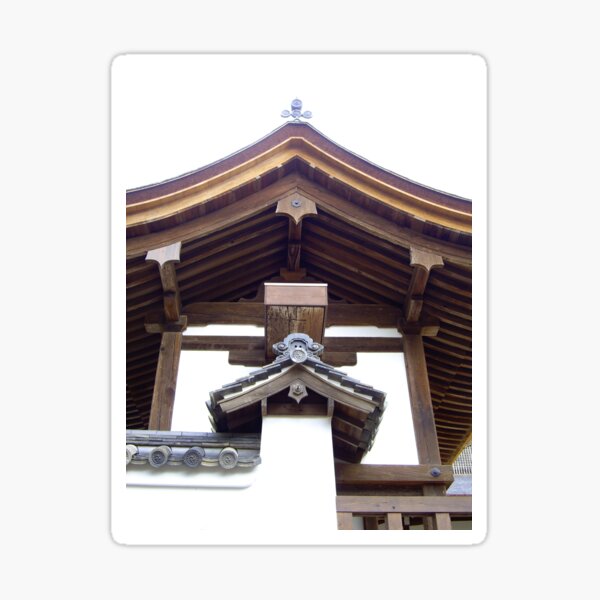 "Japanese shrine roof" Sticker by bravescribbler | Redbubble