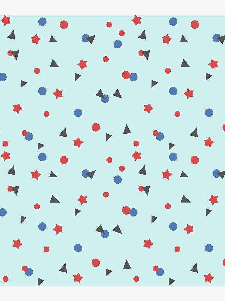"Cool blue random shaped pattern gift design" Poster by TheveryGudMemes ...