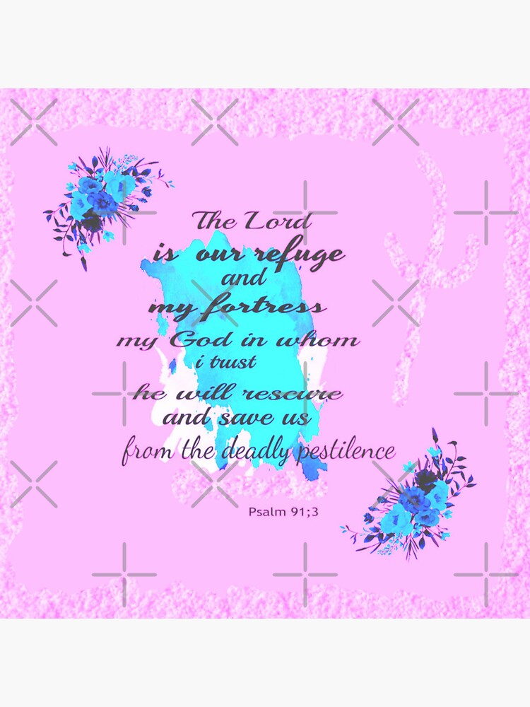 "PSALM 91 " Sticker by mwarania24 | Redbubble