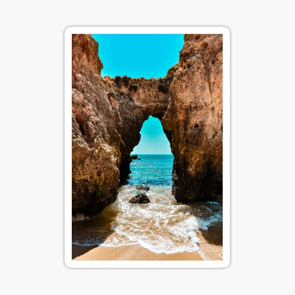 "Natural Rock Formation Path On Beach" Sticker for Sale by OceanSand ...