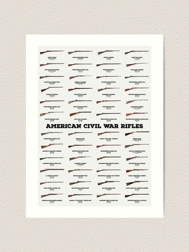 "American Civil War Rifles" Art Print by innasoyturk | Redbubble
