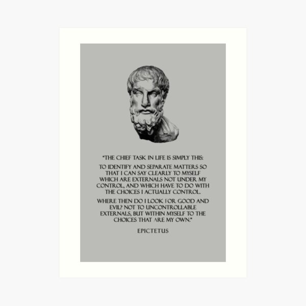 "Epictetus - Stoicism" Art Print for Sale by Shop-Kintsugi | Redbubble