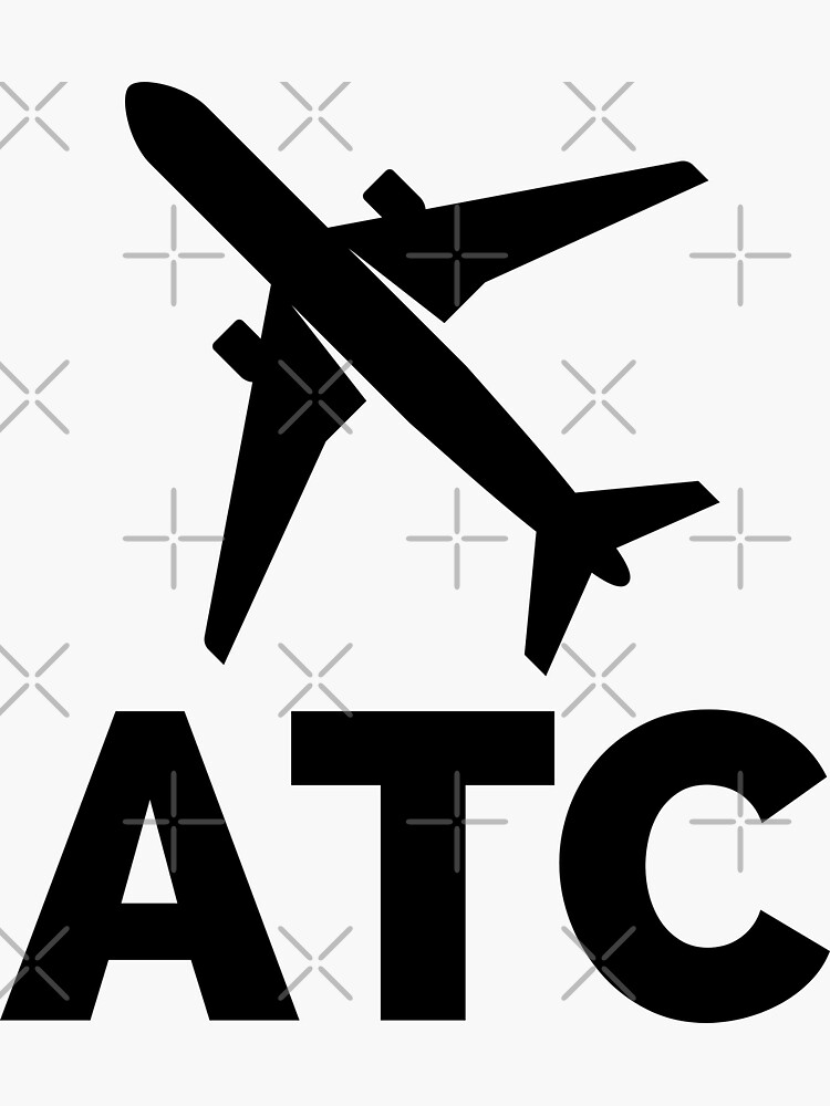 "ATC (Air Traffic Controller)" Sticker for Sale by jetmike | Redbubble