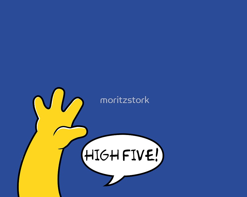 "High five!" by moritzstork | Redbubble