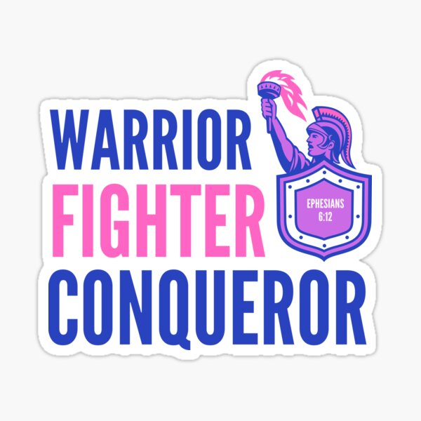 "Warrior Fighter Conqueror" Sticker for Sale by Analou1 | Redbubble
