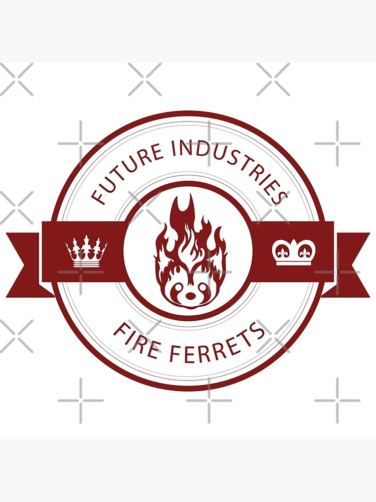 "Vintage Future Industries Fire Ferrets Logo Color" Art Print by spacesmuggler | Redbubble