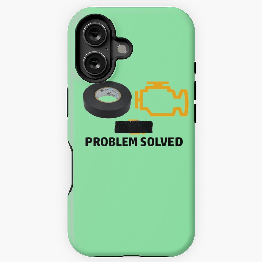"Problem Solved" Sticker for Sale by Slinky-Reebs | Redbubble