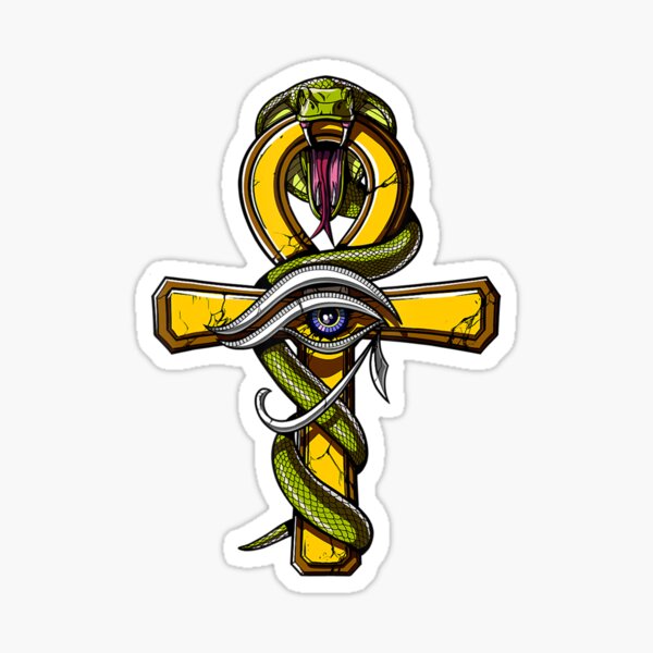 "Horus Ancient Serpent Snake God" Sticker by AsuRyzaev | Redbubble