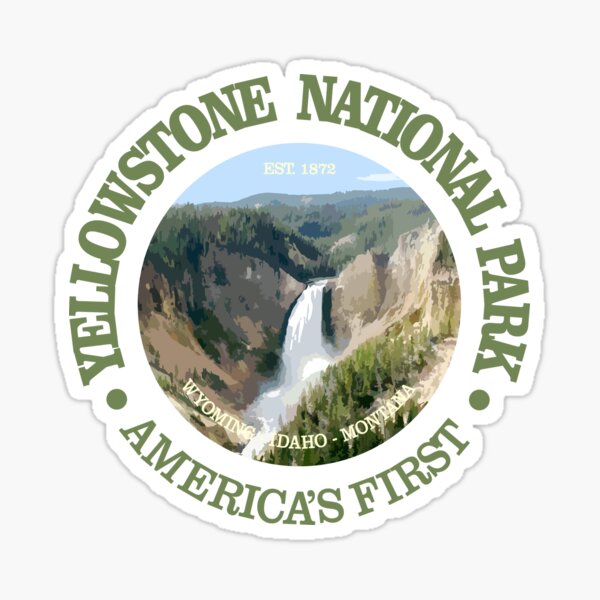 "Yellowstone National Park (NP)" Sticker by curranmorgan | Redbubble