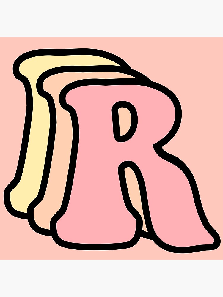 "Pink Aesthetic Groovy Letter R" Poster by CaitlinCerys | Redbubble