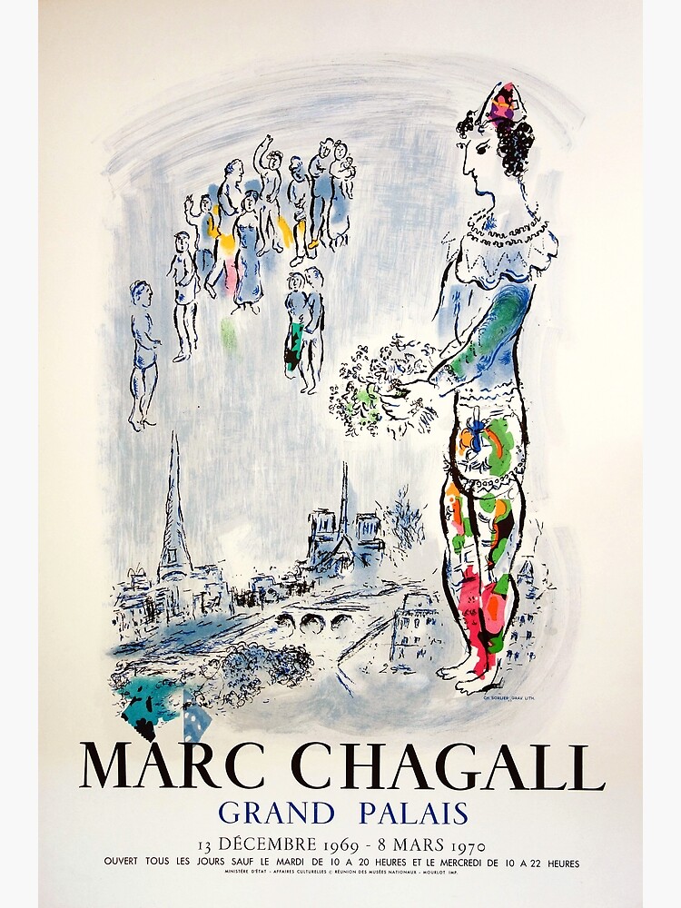 Marc Chagall - Exhibition Poster 1969 Premium Matte Vertical Poster