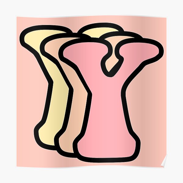 "Pink Aesthetic Groovy Letter Y" Poster by CaitlinCerys | Redbubble
