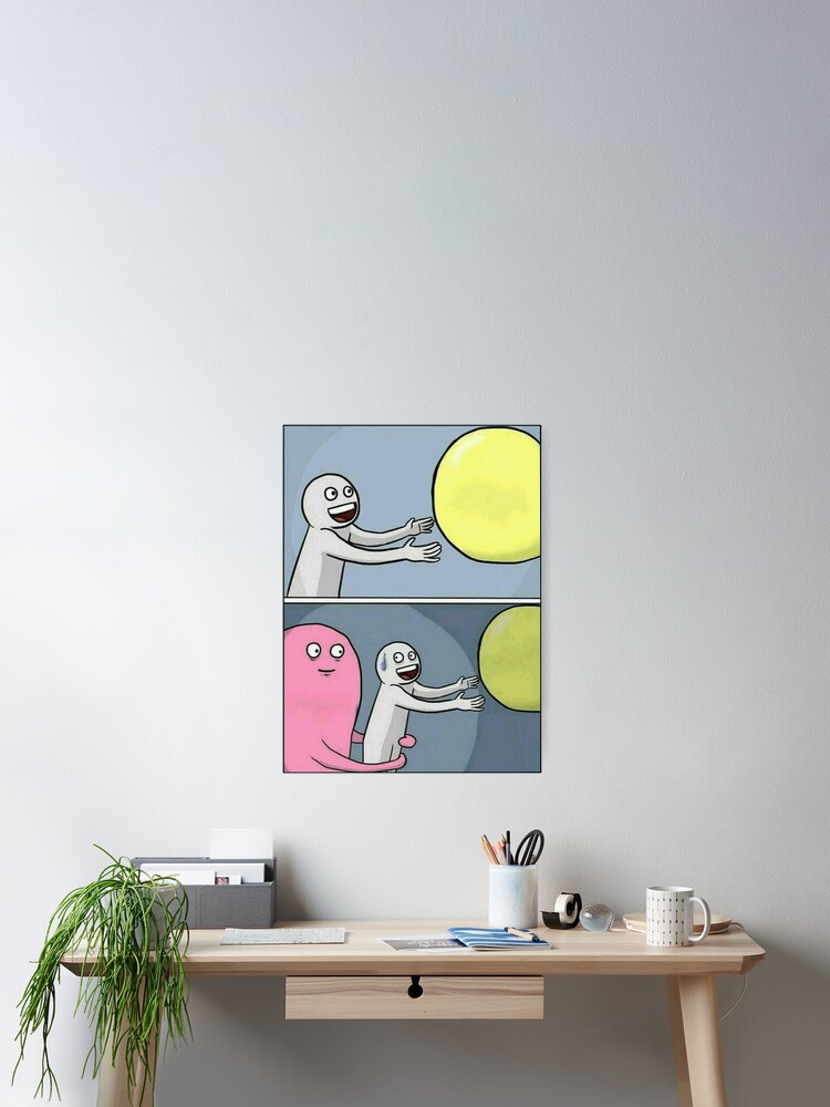 "Hugging Meme" Poster for Sale by BukLauDesu | Redbubble