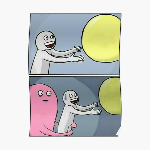 "Hugging Meme" Poster by BukLauDesu | Redbubble