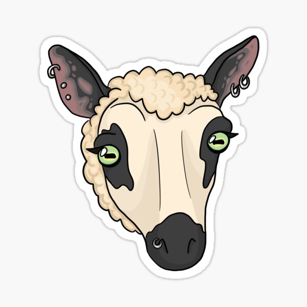 "Punk Sheep" Sticker by VioletMorrison | Redbubble