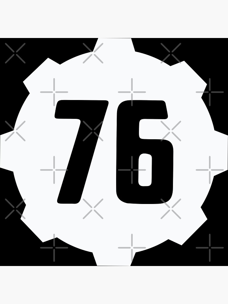 "Fallout 76, logo desing (dark)" Poster by Gaalaxyz | Redbubble