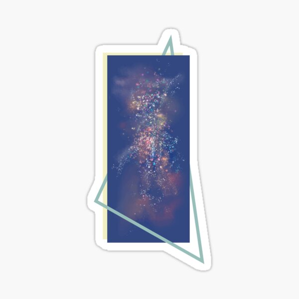 "Graphic galaxy - minimalist universe illustration" Sticker for Sale by ...