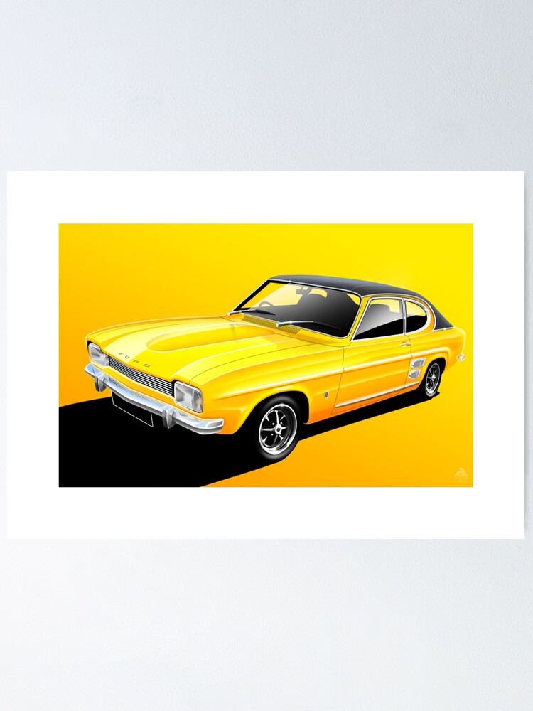 "Poster artwork - Ford Capri" Poster for Sale by RJWautographics ...