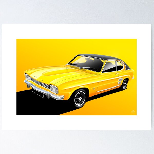 "Poster artwork - Ford Capri" Poster for Sale by RJWautographics ...