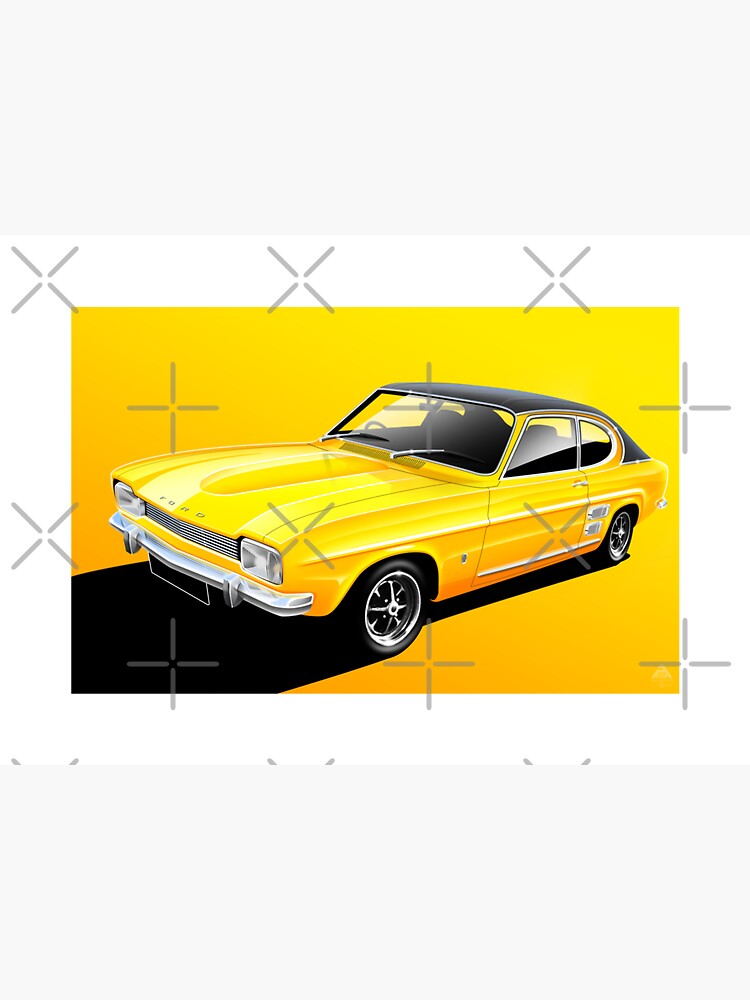 "Poster artwork - Ford Capri" Sticker for Sale by RJWautographics ...