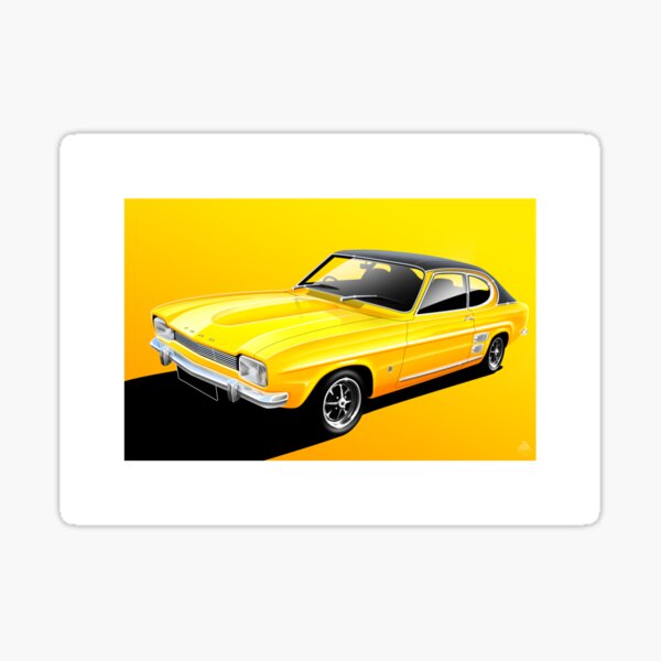 "Poster artwork - Ford Capri" Sticker for Sale by RJWautographics ...
