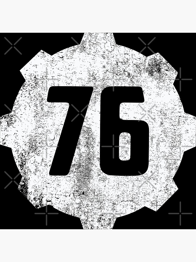 "Fallout 76, logo desing (clear)" Poster by Gaalaxyz | Redbubble
