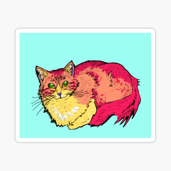 "Pretty Kitty" Sticker for Sale by candicarrabotta | Redbubble
