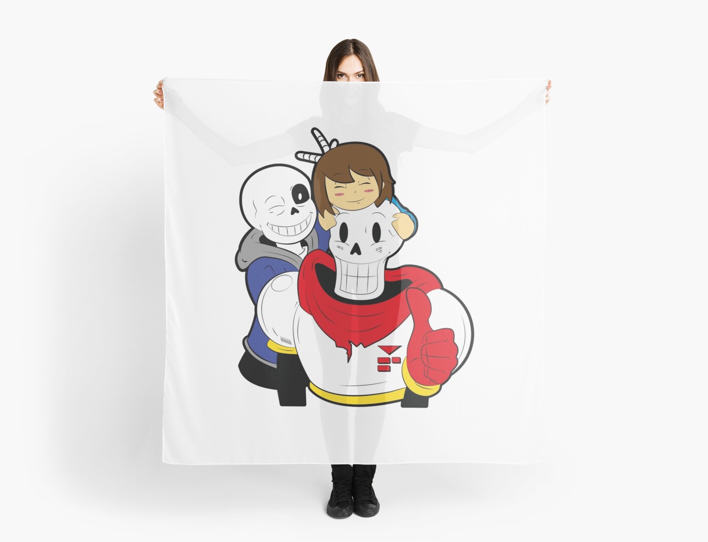 "Undertale Sans and Papyrus" Scarf by ZARIAA | Redbubble