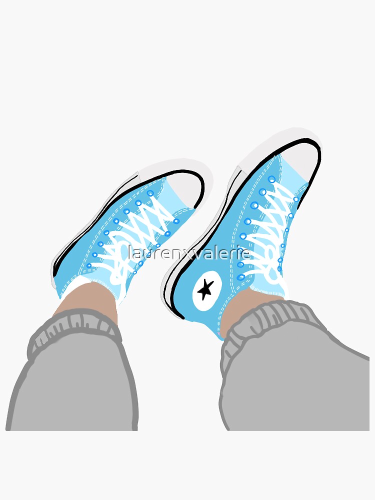 "blue shoes sticker" Sticker by laurenxvalerie | Redbubble