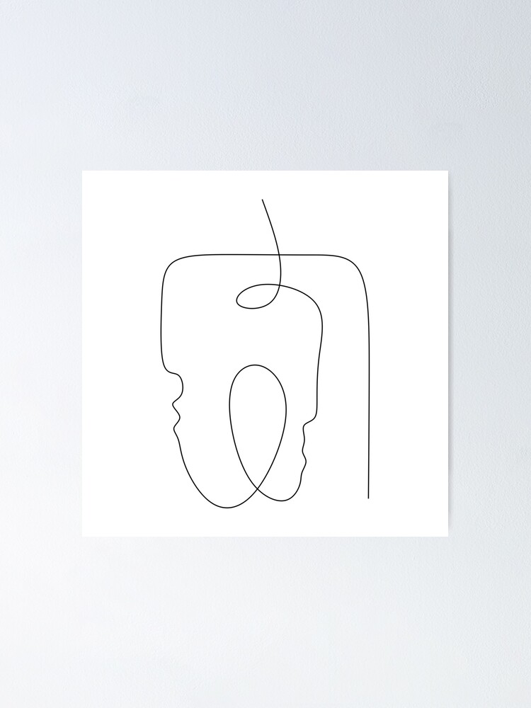 "Abstract Single Line Drawing " Poster for Sale by OneLinePrint | Redbubble