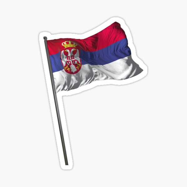 "Serbian flag" Sticker for Sale by SasatheGreat | Redbubble