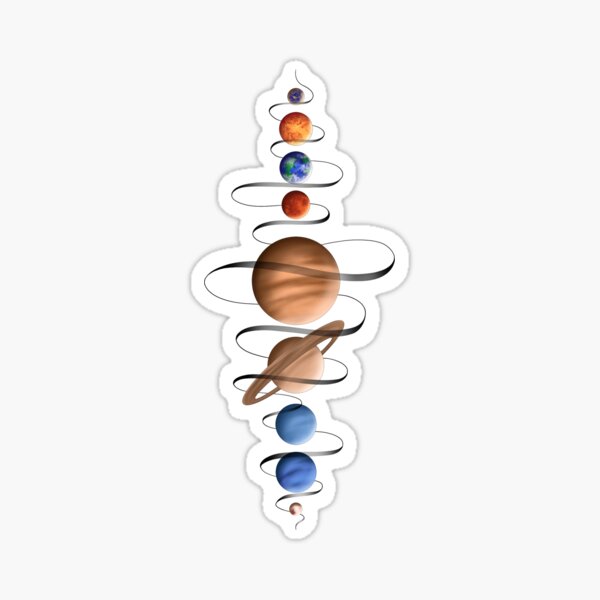 "Planets part 2" Sticker for Sale by Meekjuju | Redbubble