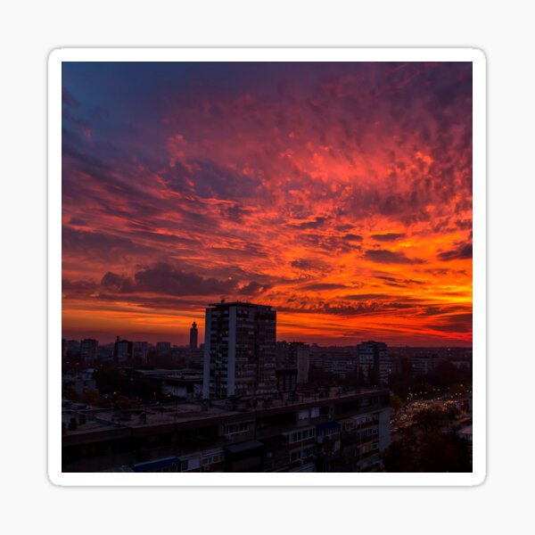 "Novi Beograd, New Belgrade" Sticker for Sale by SasatheGreat | Redbubble