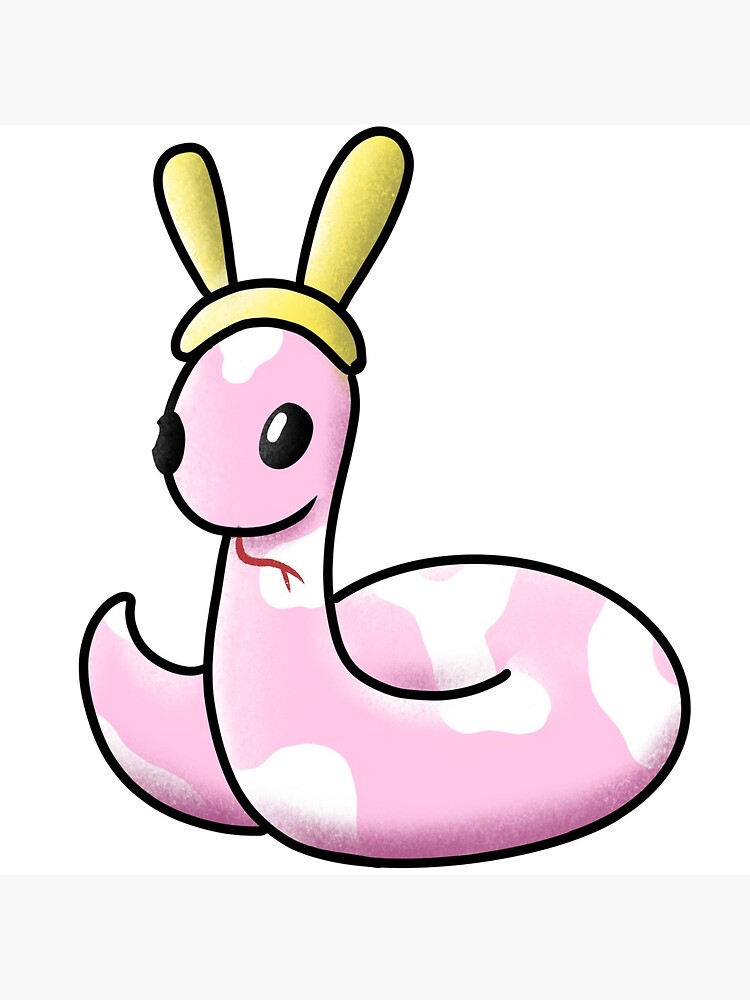 "Cute Pinky Snake" Poster for Sale by GunThana | Redbubble