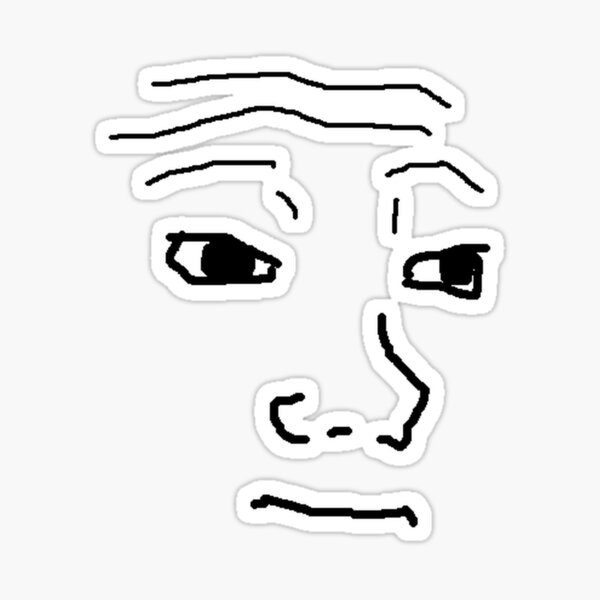 "Wojak Meme 4Chan" Sticker for Sale by mattix147 | Redbubble